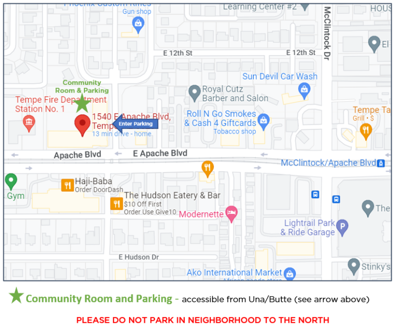 Tempe VITA Tax Site Parking & Directions - Tempe Community Council